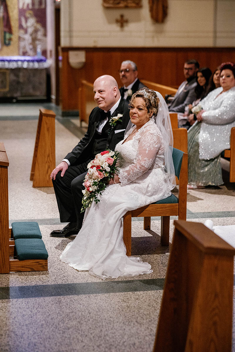 Church wedding ceremony