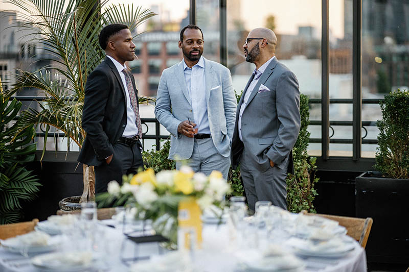 Rooftop cocktail hour